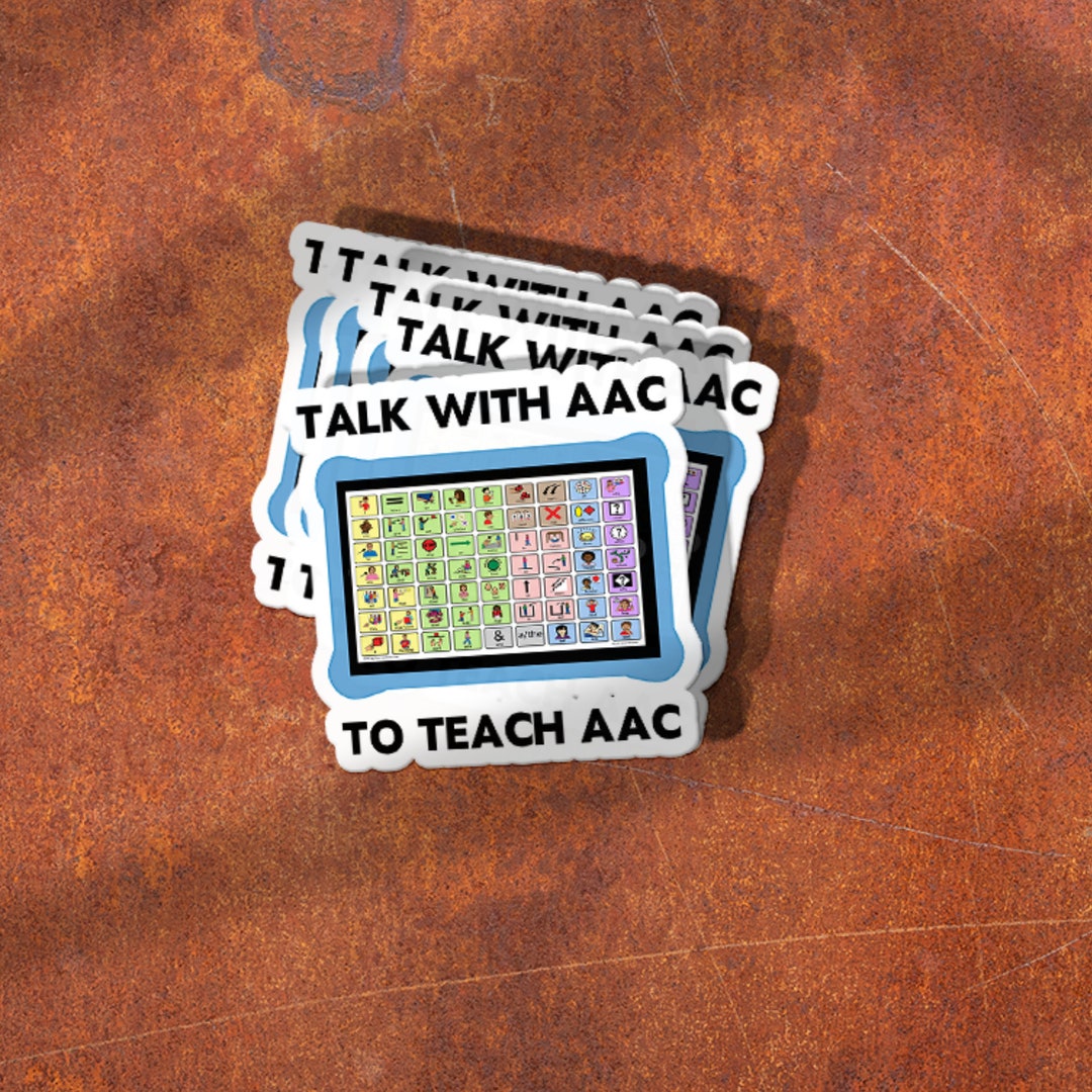 AAC Sticker for SLP Sticker for Sped Teacher Gift for Speech Therapist ...