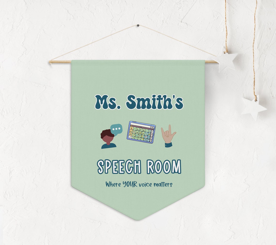 Speech Room Sign for SLP Decor Speech Language Pathologist Room Decor ...