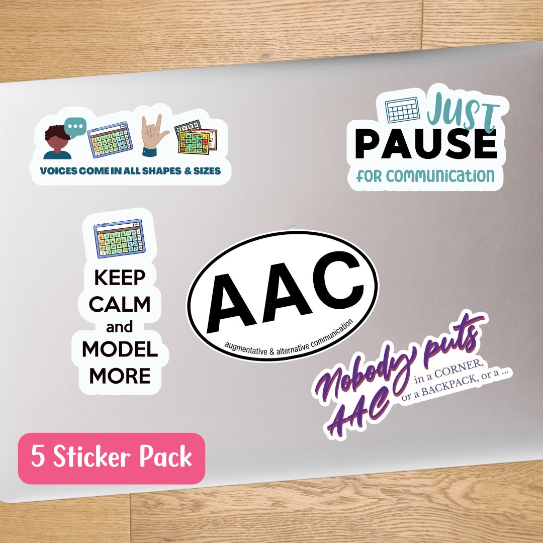 AAC Sticker Bundle for Speech Therapist Gift Special Education Teacher ...