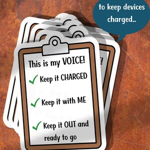 AAC Device Sticker for Augmentative Communication Device for SLP ...