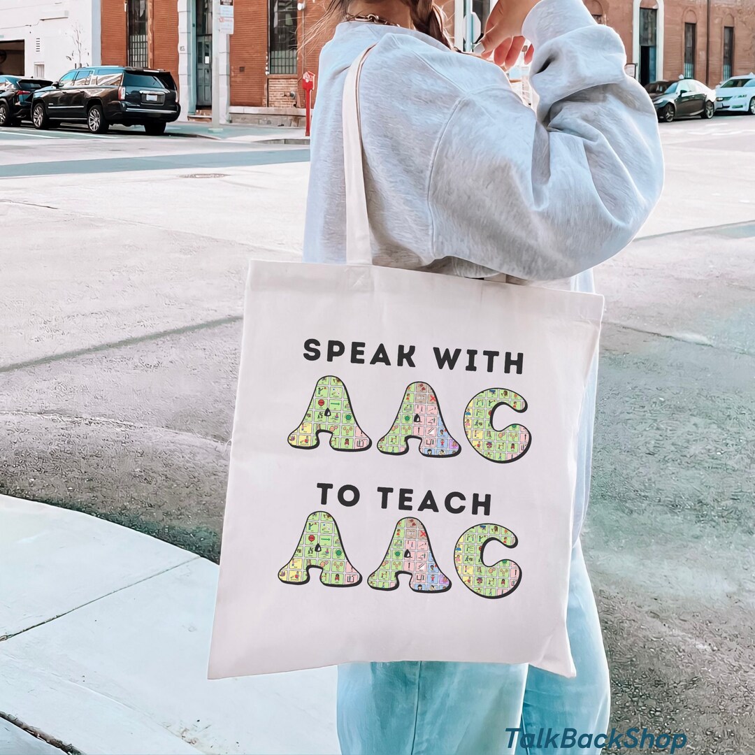 AAC Bag for SLP Tote Bag for Special Education Bag for AAC Awareness ...