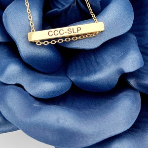 CCC-SLP Gift for New SLP Jewelry for Speech Therapist Necklace for Slp ...
