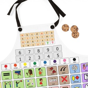 AAC Core Board Apron for SLP Gift Speech Therapy Core Vocabulary Apron ...