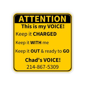 Personalized AAC Device Sticker for SLP Sticker for Speech Gifts for ...