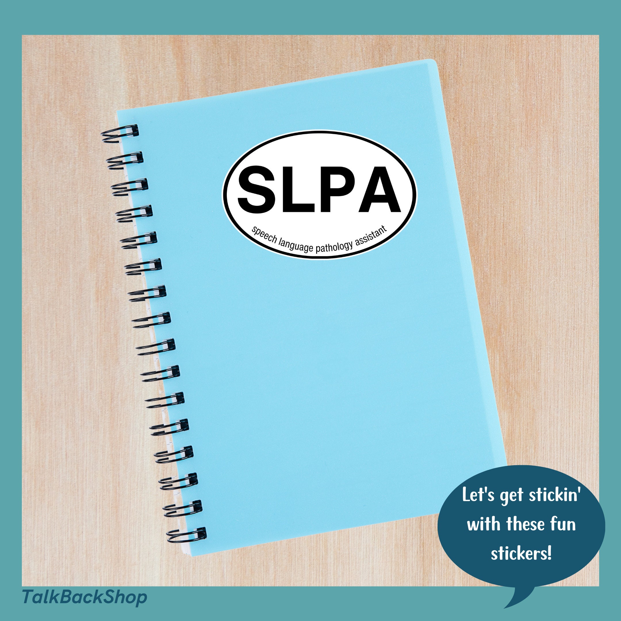 SLPA Sticker for Speechie Decal for Speech Language Pathology - Etsy