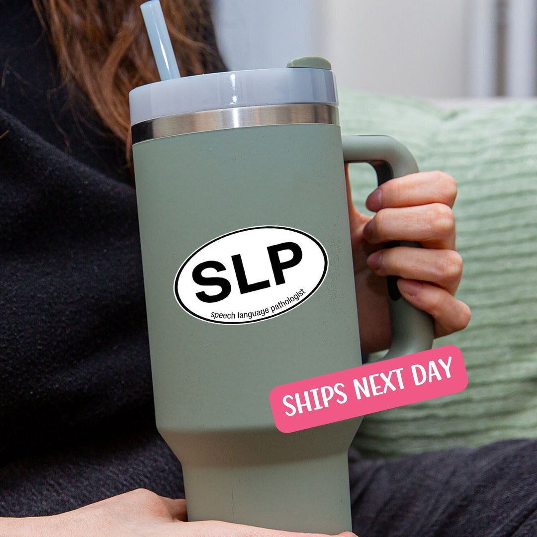 Speech Therapist Sticker for SLP Gift for Stanley Cup Sticker for Speech Language Pathologist ...