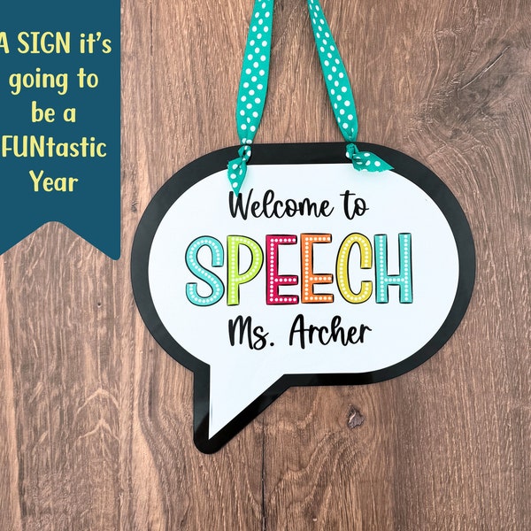 Speech Room Sign - Etsy