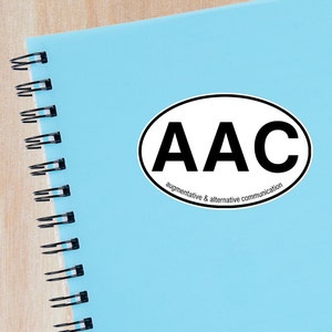 AAC Sticker for Speech Therapy Decals for New SLP Grad Gift for Special ...
