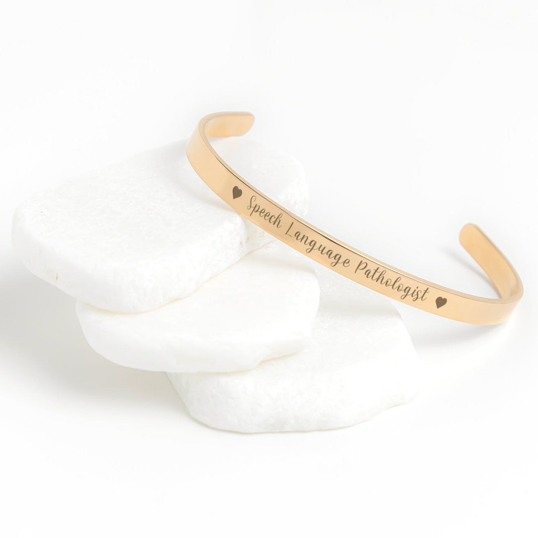SLP Jewelry for Speech Therapist Gift for SLP Bracelet for Speech Gift ...