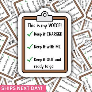 AAC Device Sticker for Augmentative Communication Device for SLP ...