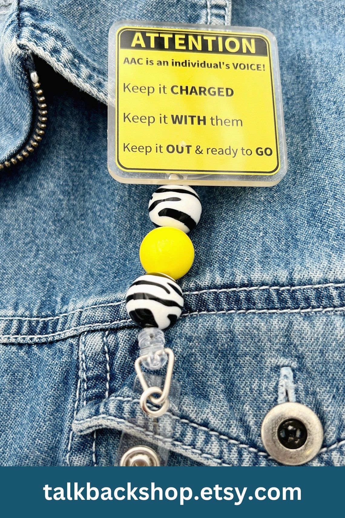 AAC Device Badge Reel for SLP Badge for Sped Teacher Badge - Etsy