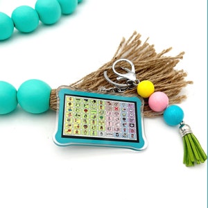 AAC Keychain With Core Vocabulary AAC Device Keychain for Sped Teacher ...