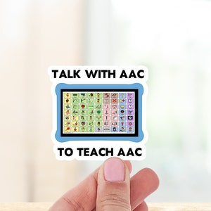 AAC Sticker for SLP Sticker for Sped Teacher Gift for Speech Therapist ...