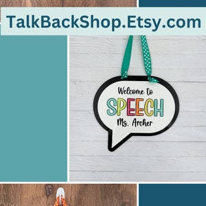 SLP Decor for Speech Room Sign Speech Bubble Decor for New SLP Gift for ...