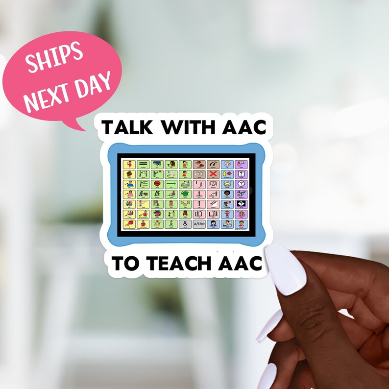 AAC Sticker for SLP Sticker for Sped Teacher Gift for Speech Therapist ...