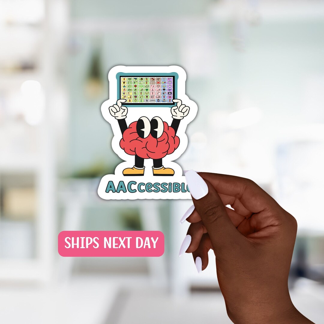 AAC Awareness Sticker for SLP Decal for AAC Device Accessibility ...