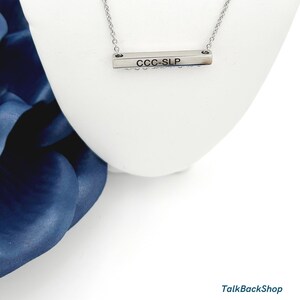 CCC-SLP Gift for New SLP Jewelry for Speech Therapist Necklace for Slp ...