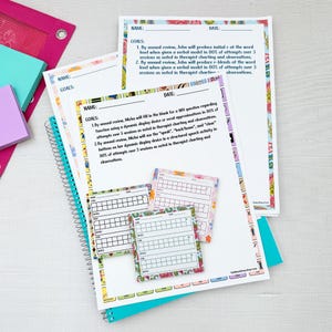 Speech Therapy Sticky Note SLP Data Collection Progress Monitoring Note ...