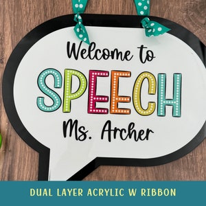 SLP Decor for Speech Room Sign Speech Bubble Decor for New SLP Gift for ...