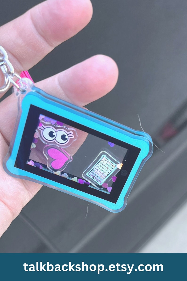 AAC Keychain for AAC Awareness Key Ring for SLP Gift for Sped Ed ...