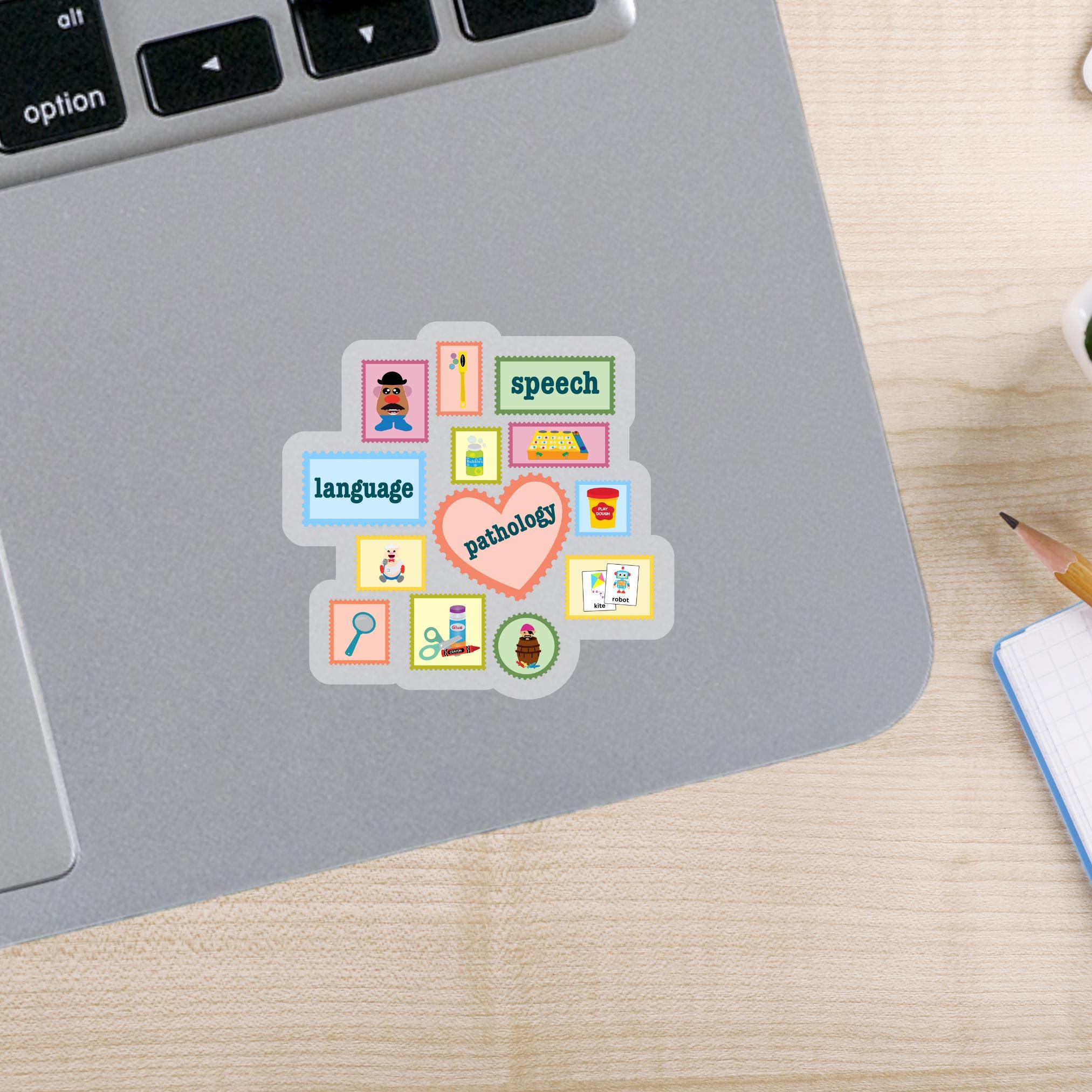 Retro Stamp SLP Sticker for Speech Language Pathology Gift Play is My ...