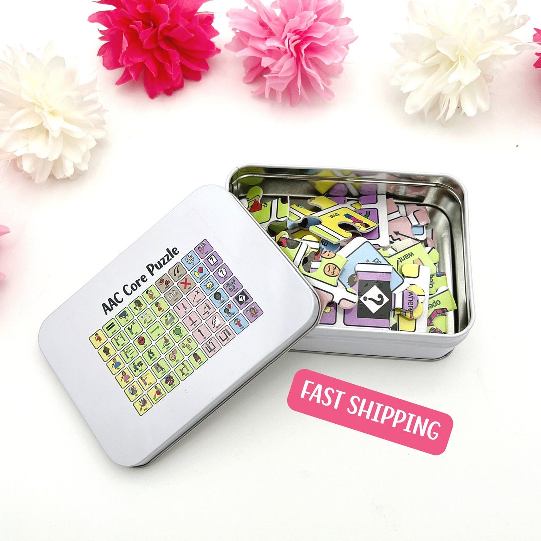 AAC Core Board Puzzle for SLP Gift for Speech Therapist Puzzle for ...