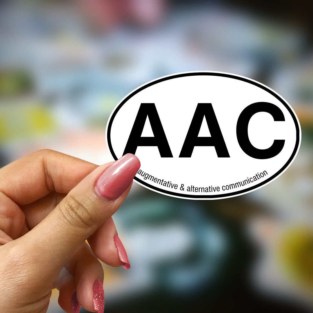 AAC Sticker for Speech Therapy Decals for New SLP Grad Gift - Etsy