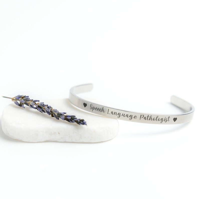 SLP Jewelry for Speech Therapist Gift for SLP Bracelet for Speech Gift ...