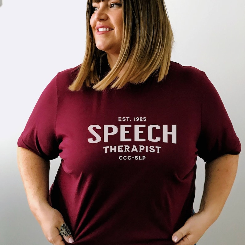 Speech Therapy Shirt for SLP Gift for Speech Therapist Vintage Tee for ...