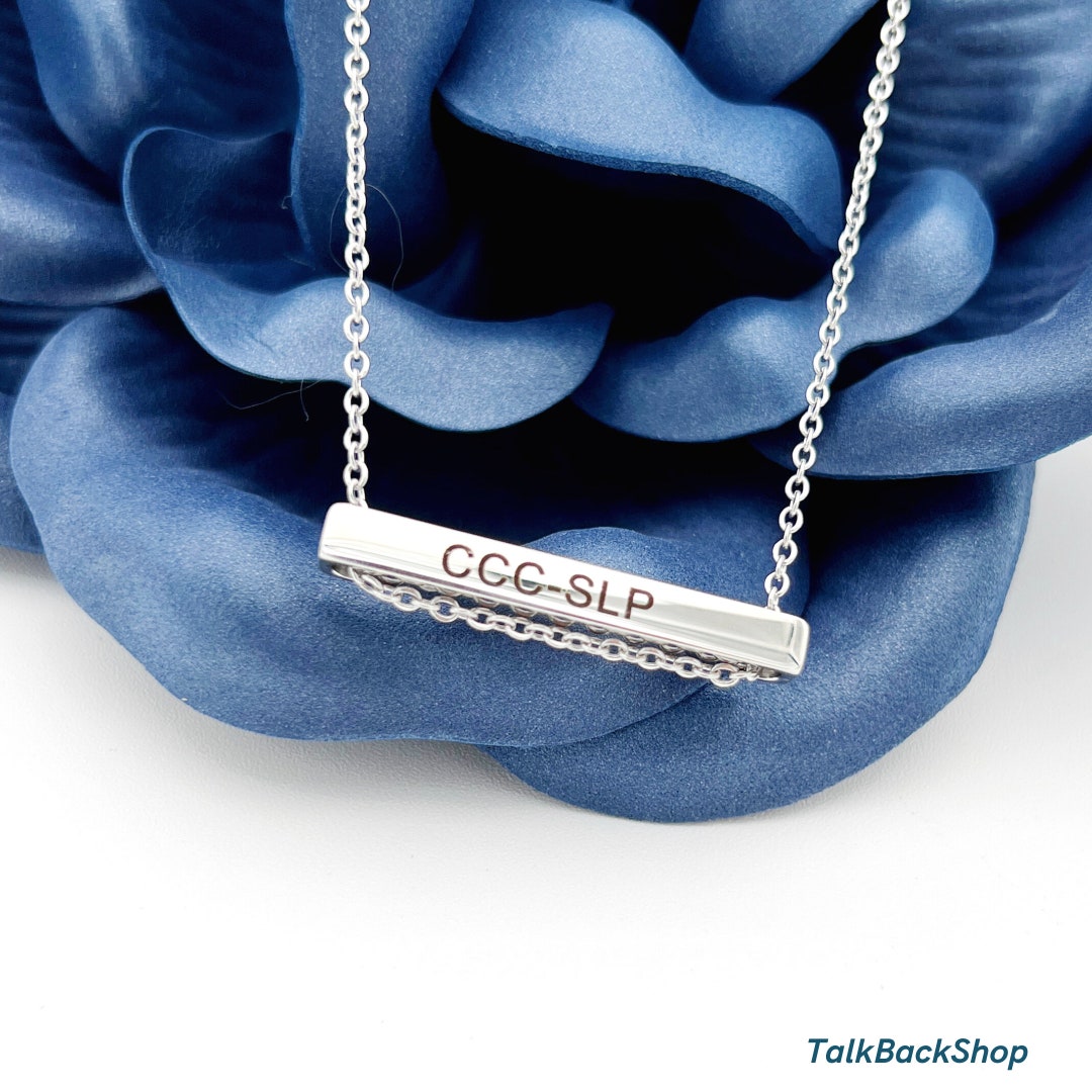 CCC-SLP Gift for New SLP Jewelry for Speech Therapist Necklace for Slp ...