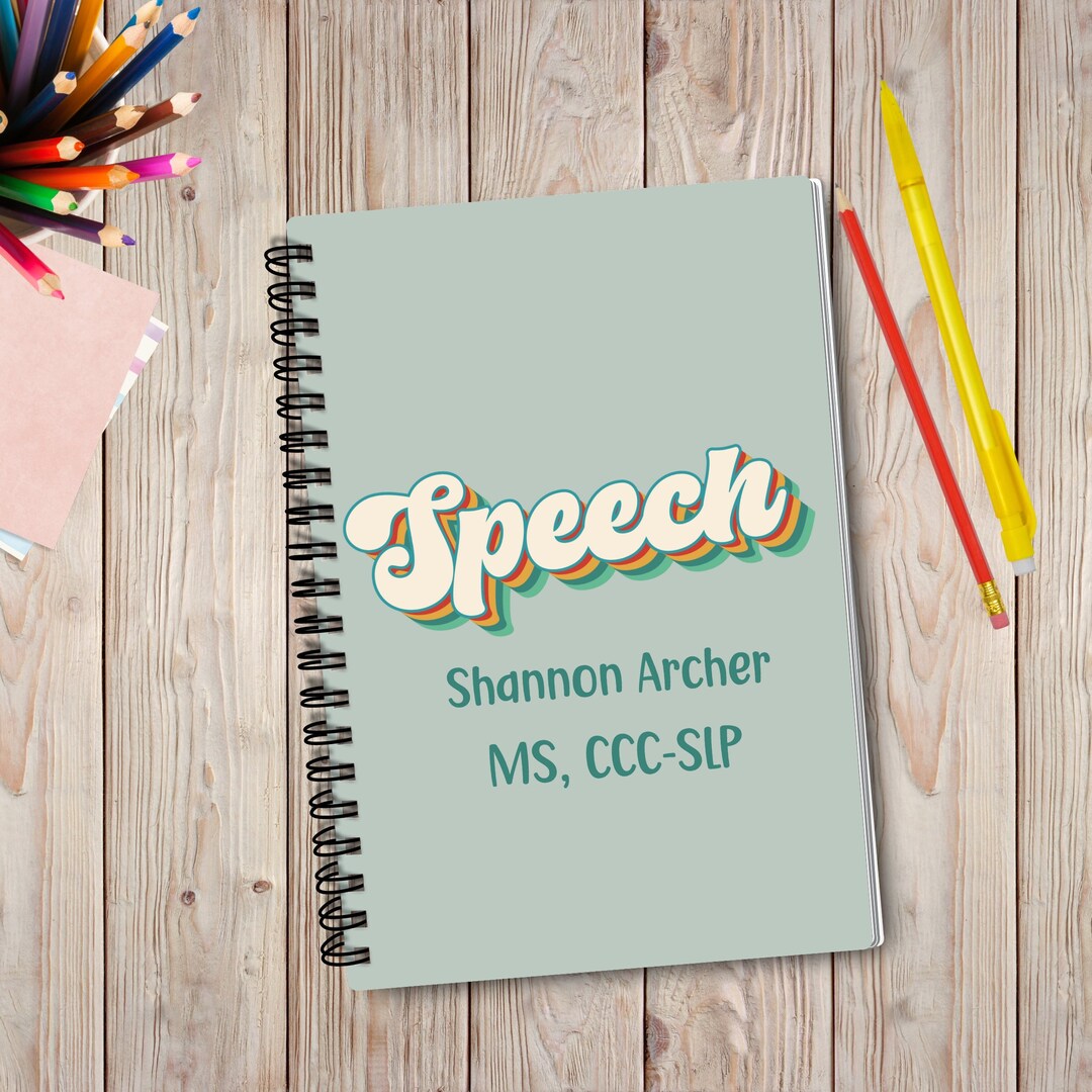 SLP Journal for Speech Therapist Notebook for Speech Journal - Etsy