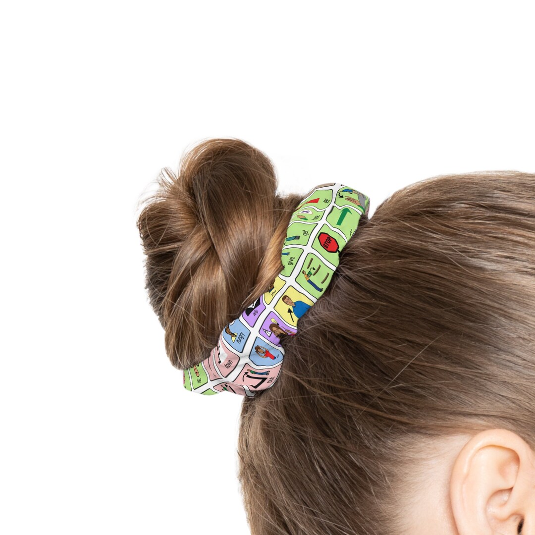 AAC Core Board Scrunchie for SLP Gift for Special Education Teacher ...