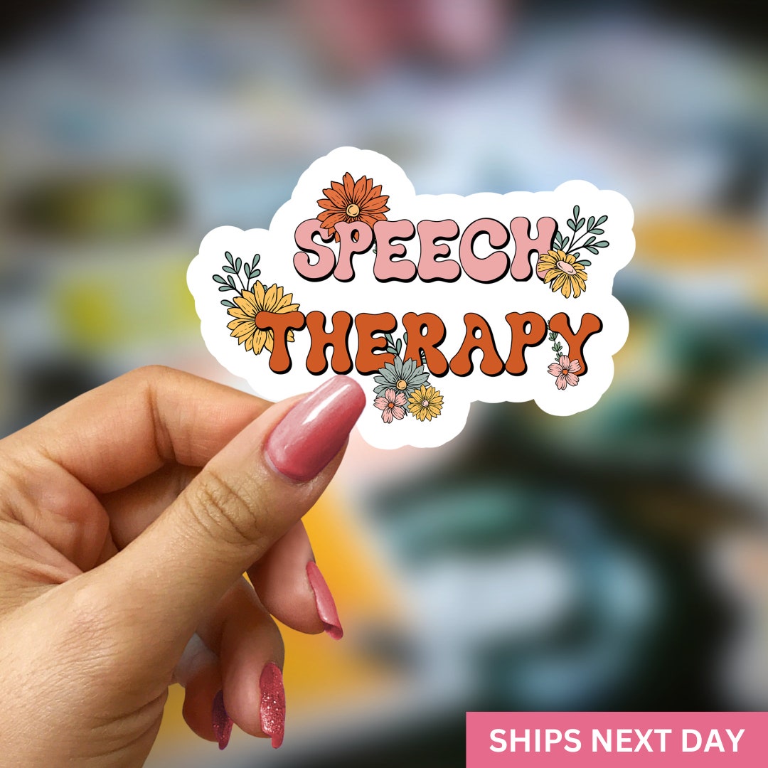 Speech Therapy Sticker for SLP Decal for Speech Therapist Gift - Etsy