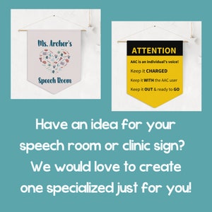 Speech Room Sign for Retro SLP Sign for Speech Therapy Room for Speech ...
