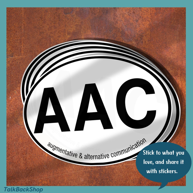 AAC Sticker for Speech Therapy Decals for New SLP Grad Gift - Etsy