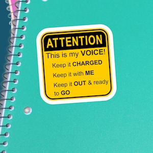 AAC Device Sticker for Speech Therapist Sticker for SLP Sticker for ...