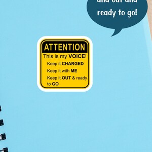 AAC Device Sticker for Speech Therapist Sticker for SLP Sticker for ...