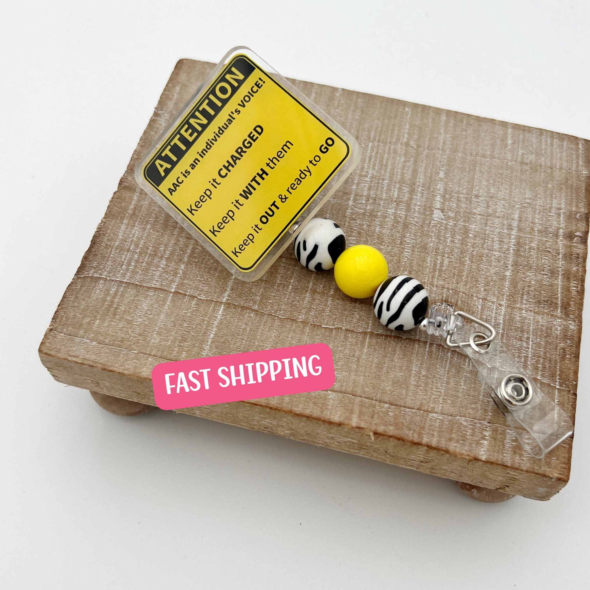 AAC Device Badge Reel for SLP Badge for Sped Teacher Badge - Etsy