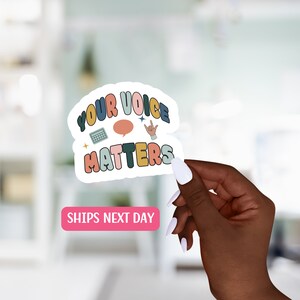 Speech Sticker for SLP Gift for Speech Therapist Sticker Inclusion ...