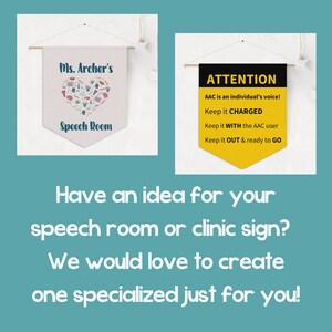 Speech Door Sign for Speech Therapist Wall Art for SLP Room Decor for ...