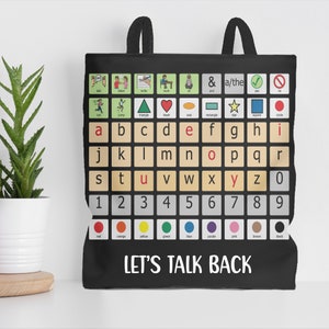 AAC Core Vocabulary Tote for SLP Bag for Special Education Teacher Tote ...