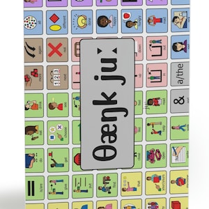 AAC Core Vocabulary Cards for SLP Gift Cards for Speech Therapist Thank ...