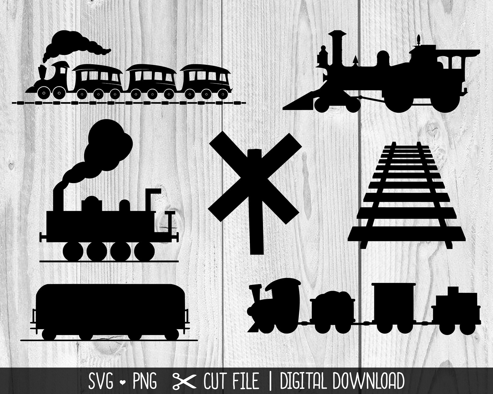 Zug Bündel SVG, Choo Choo Zug SVG, Zug Clip Art, Zug Cricut Datei ...