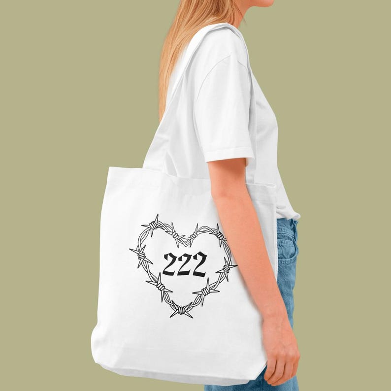 222 Angel Number Barbed Wire Heart SVG PNG – Digital Download for ...