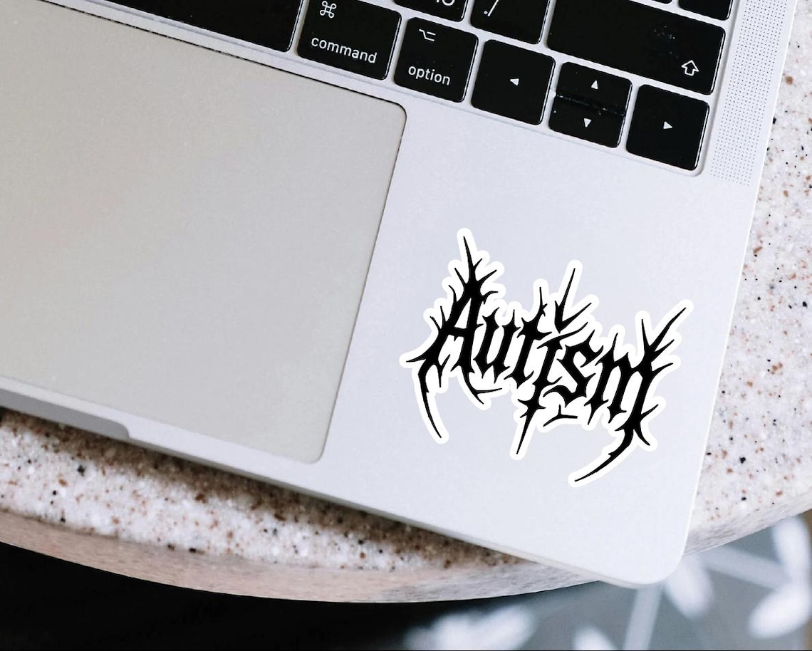 Autism SVG PNG – Black Metal Font Autism Design – Funny Autistic ...