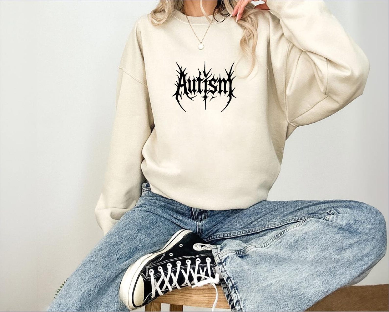 Autism SVG PNG – Black Metal Font Autism Design – Funny Autistic ...