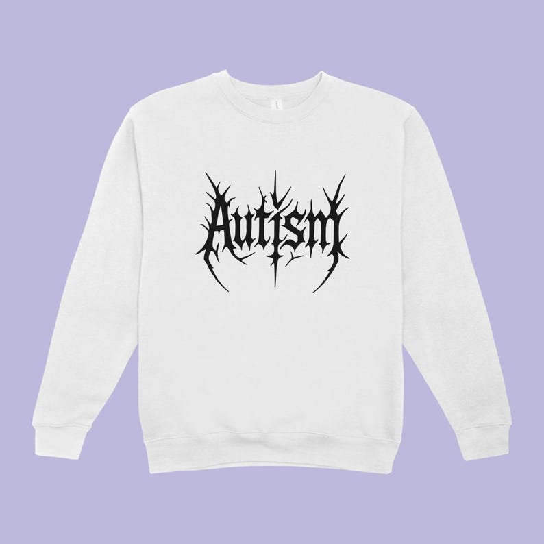 Autism SVG PNG – Black Metal Font Autism Design – Funny Autistic ...