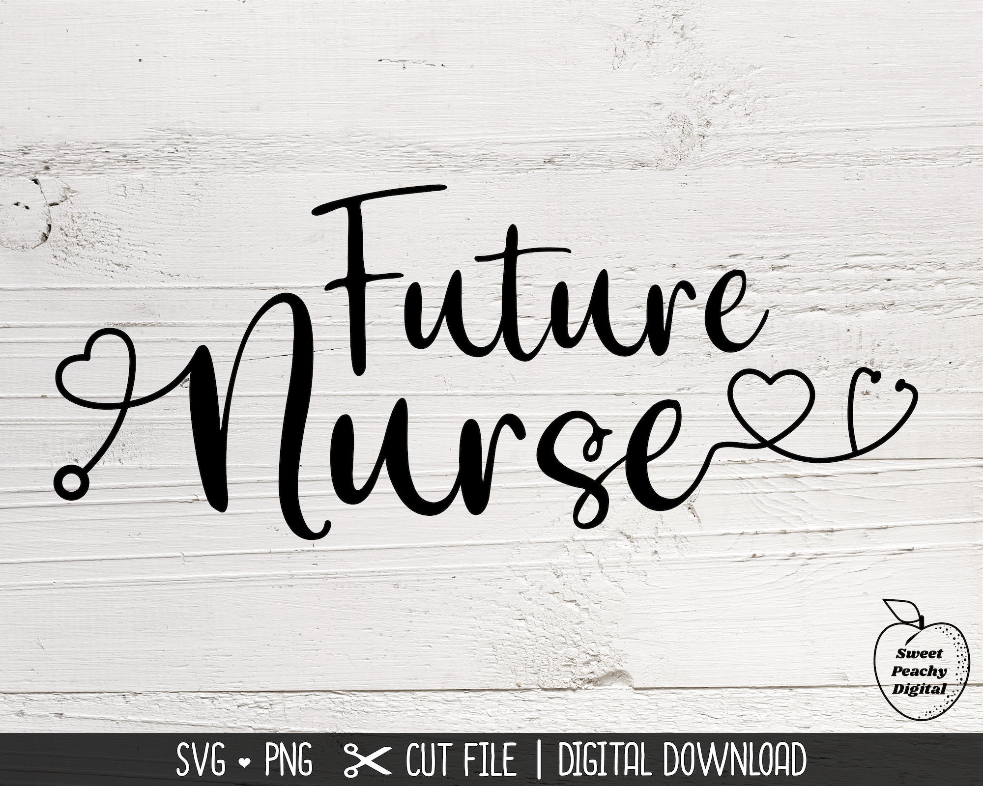 Future Nurse SVG Stethoscope Heart SVG Nurse Cricut Cut - Etsy