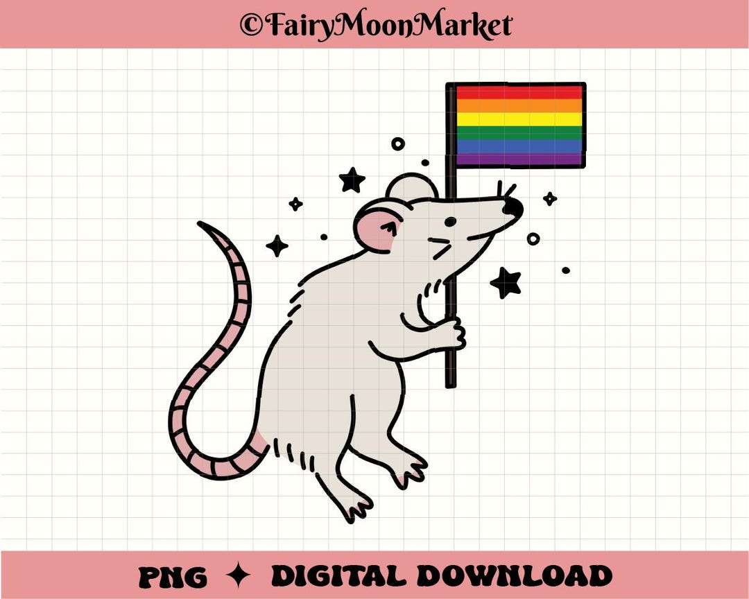 Gay Pride Rat PNG Digital Download - Etsy