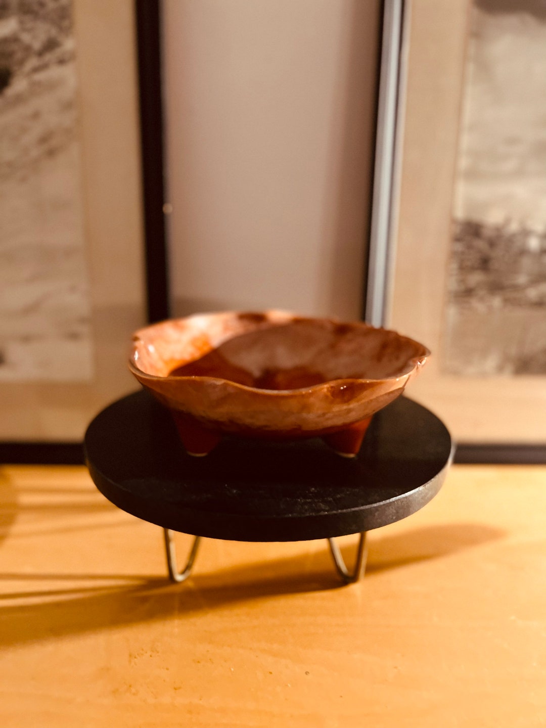 Mid Century Pottery / Scalloped Pottery / Earthtone / Boho Chic ...